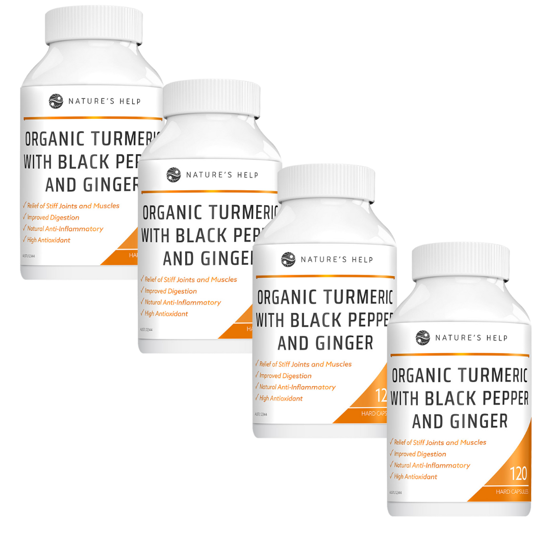 Nature's Help Organic Turmeric Caps x 4 | Supplements | Natural Health ...