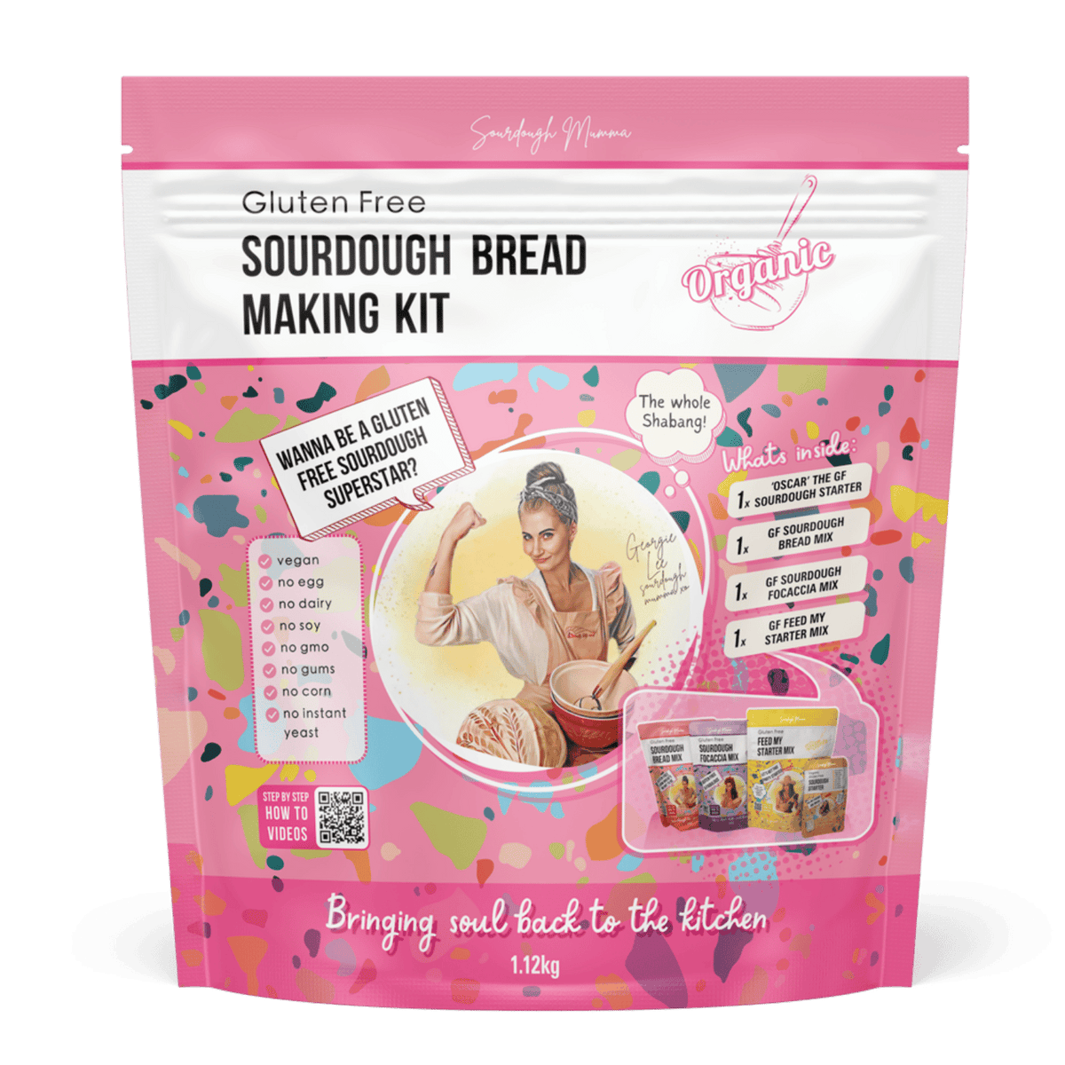 SOURDOUGH MUMMA Gluten Free Sourdough Bread Making Kit 1.1kg - Health & Eco