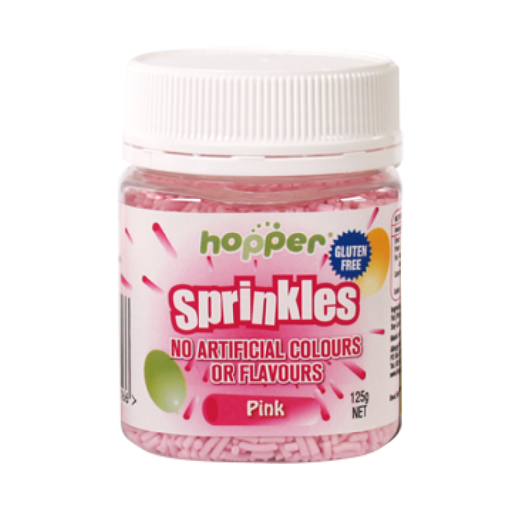 Hopper Sprinkles Pink 125g - Health & Eco