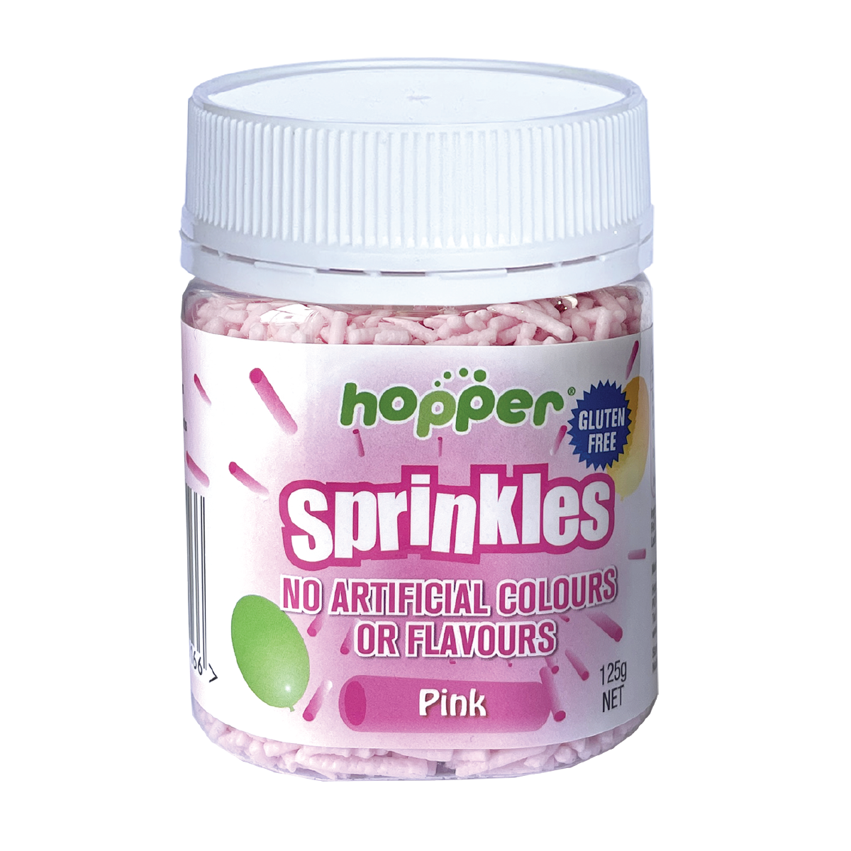 Hopper Sprinkles Pink 125g - Health & Eco