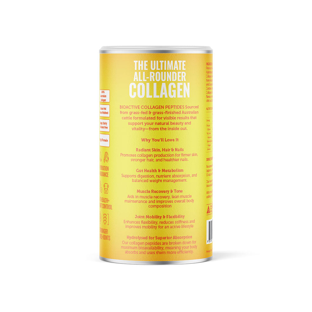 Luvin Life Zesty Lemon Australian Collagen Peptides - 400g - Health & Eco
