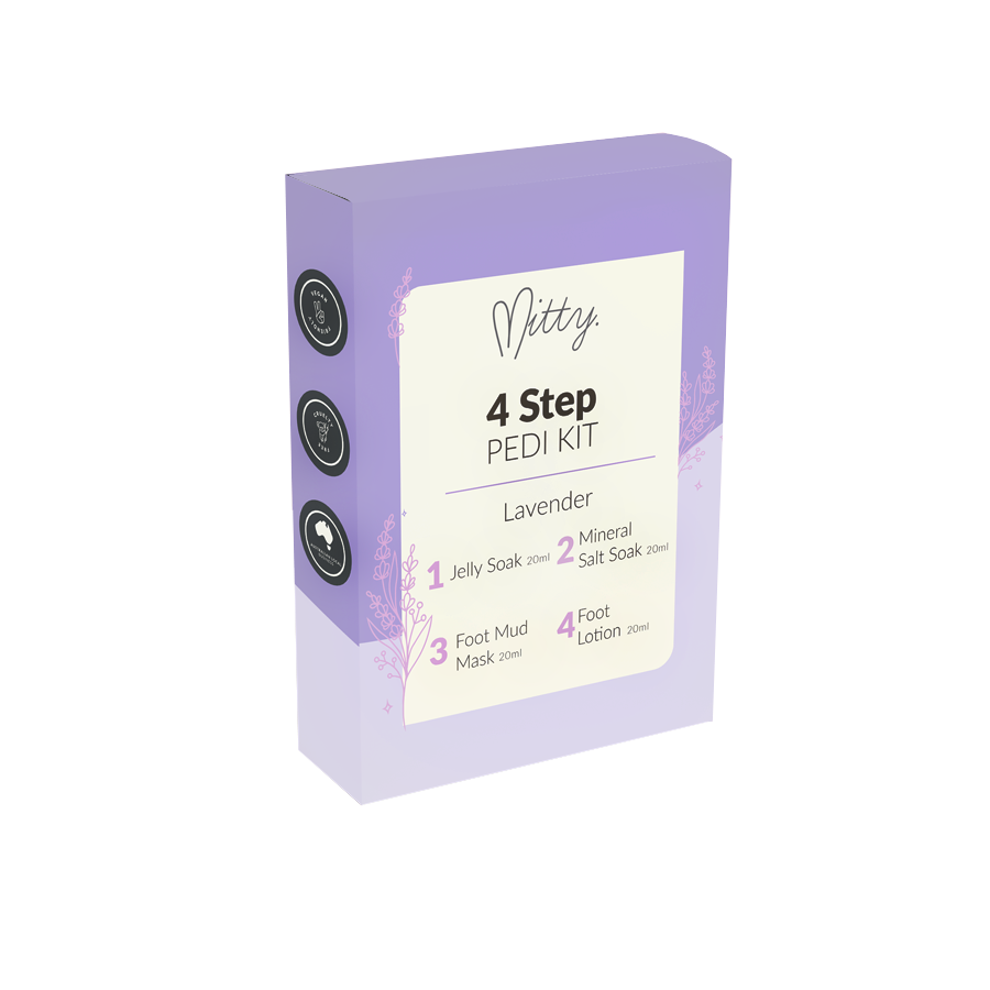 Mitty Nails 4 Step Pedi Kit - Lavender - Health & Eco