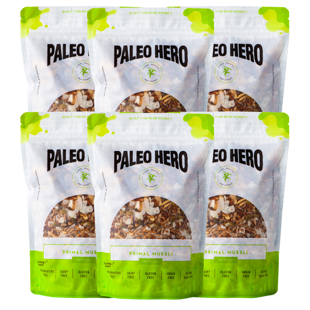 Delicious Paleo Hero Primal Muesli 750g (Box of 6) – Nutrient-Dense ...