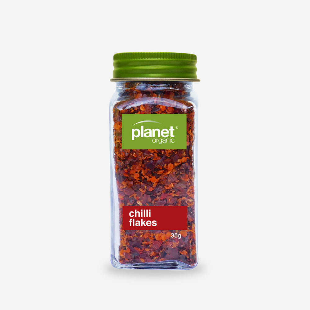 Planet Organic Chilli Flakes 35g - Health & Eco