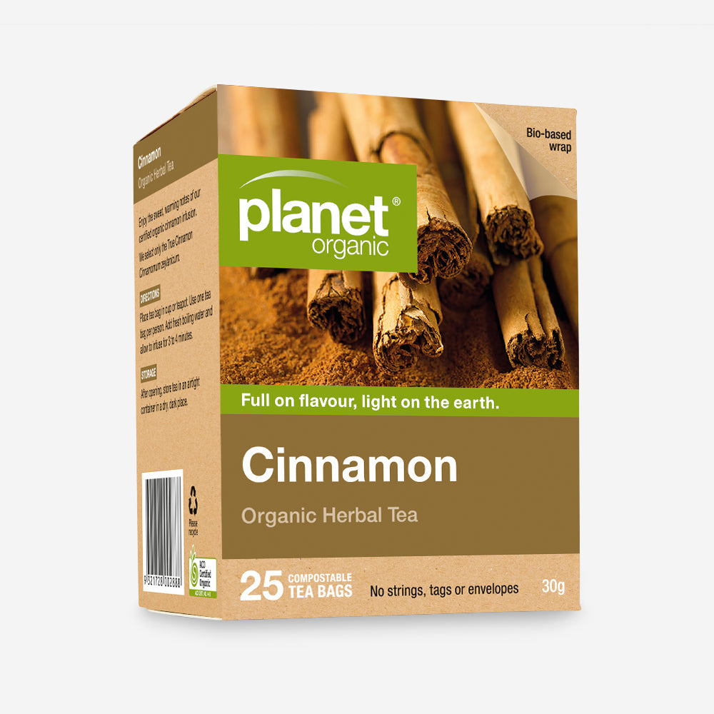 Planet Organic Cinnamon Tea - 25 Bags - Health & Eco